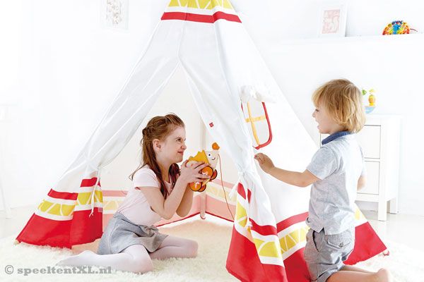 Hape Tipi tent rood | SpeeltentXL.nl